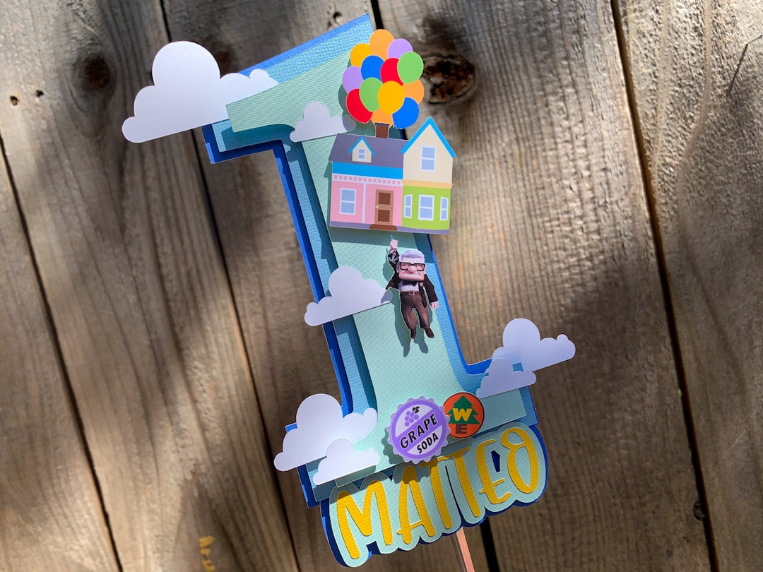 Pixar up Cake Topper, up Movie Birthday, UP Birthday Decor - Etsy UK