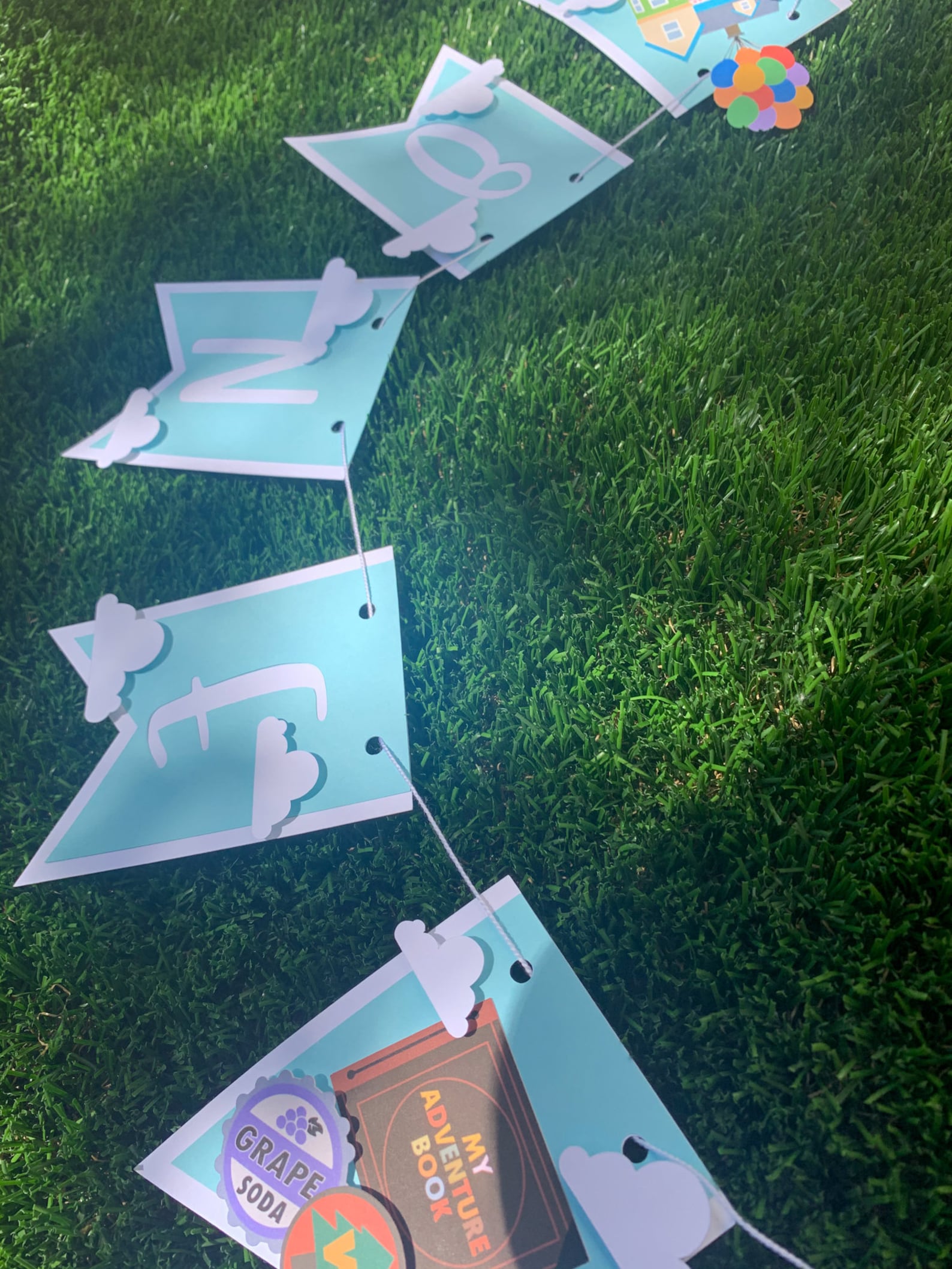 Pixar up Banner up Movie Banner UP Birthday Banner Pixar up | Etsy