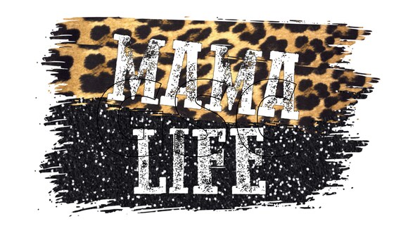 Mama Life Png Mom Shirt Design Sublimation Design Cheetah - Etsy