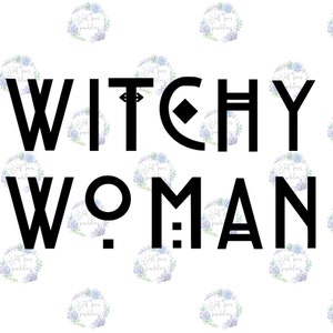 Witchy Woman Witch Font With Png Halloween Png Digital - Etsy