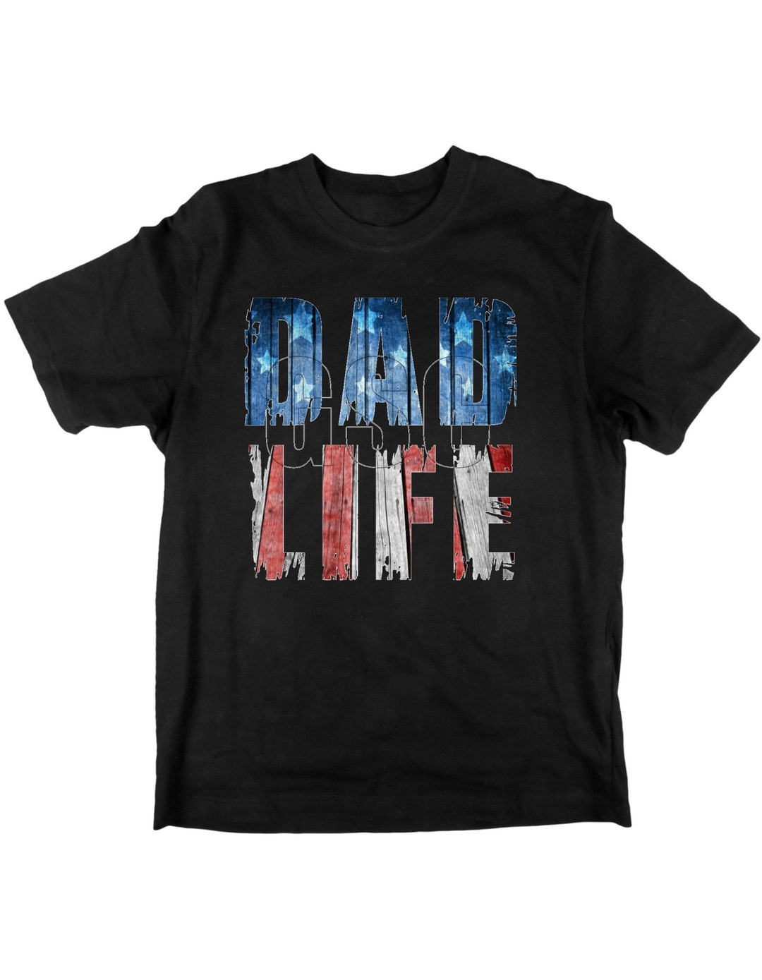 Dad Life PNG, Distressed Flag, Red, White, Blue, USA, Decal, American ...