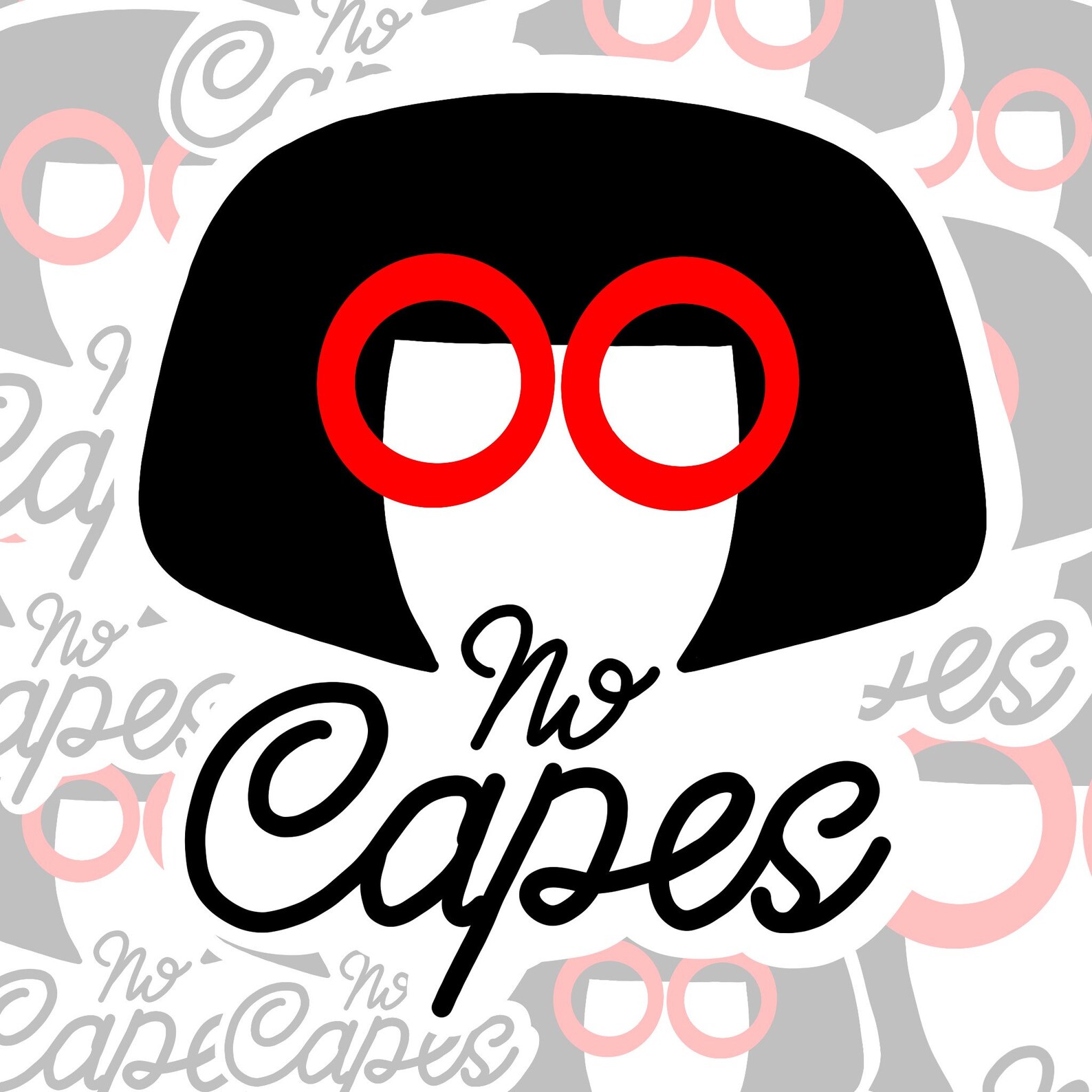 Edna E Mode No Capes Incredibles Sticker Etsy