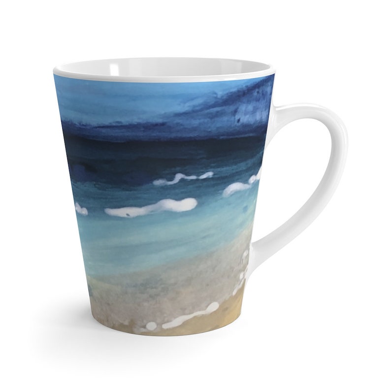 Beach Home Mug Blue Aqua Kitchen Coastal Home Mug Beach - Etsy