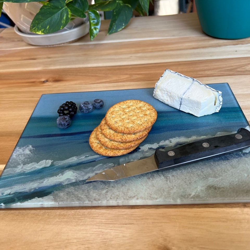 Beach Home Cutting Board, Ocean Cutting Board sold by Otter Dynamic ...
