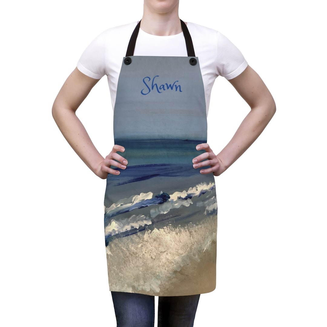 Beach Themed Apron, Ocean Art Apron, Coastal Home Decor, Beach Home ...