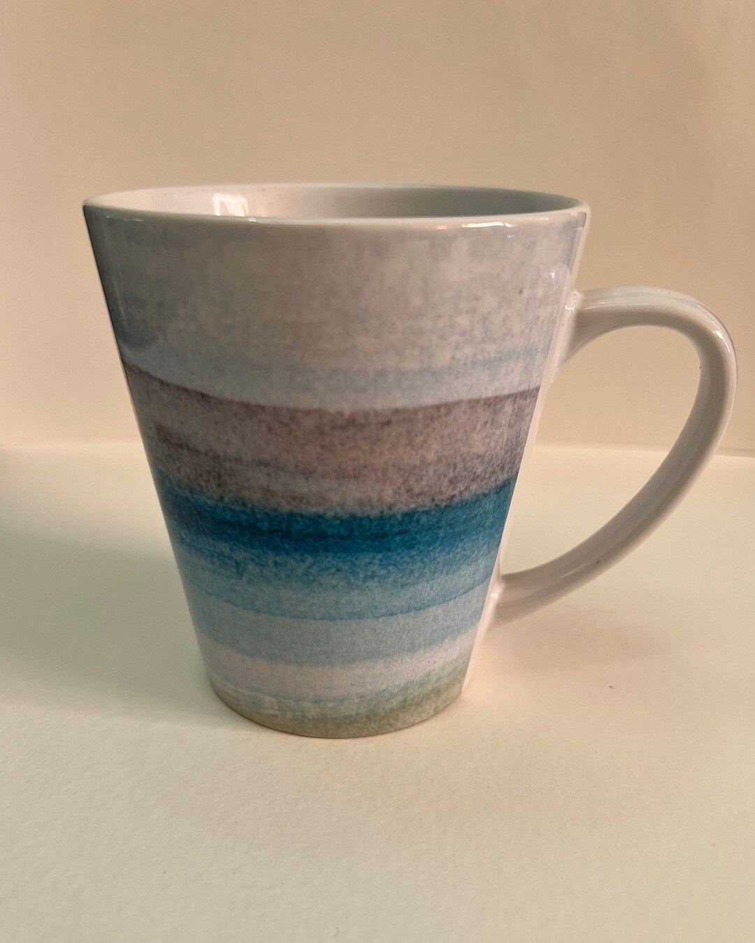 Beach House Coffee Cup, Ocean Latte Mug, Coastal Home Kitchen Mug ...
