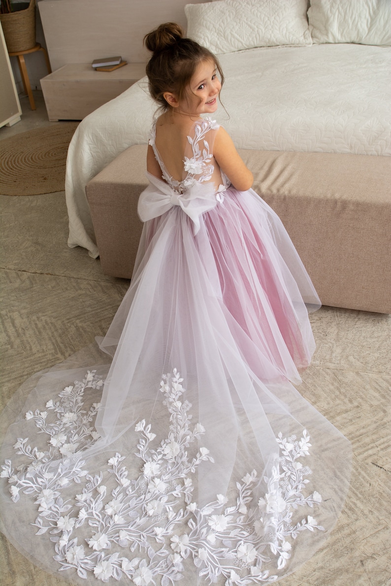Puffy Flower Girl Dress, Burgundy Flower Girl Dress, Burgundy Flower ...