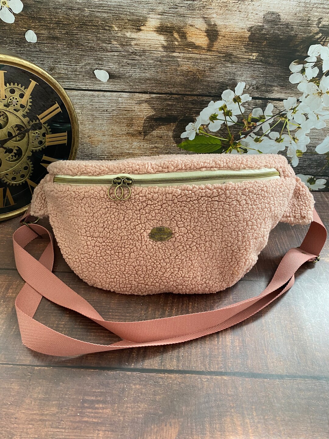 Ecru, Pink or Grey Faux Fur Fanny Pack - Etsy