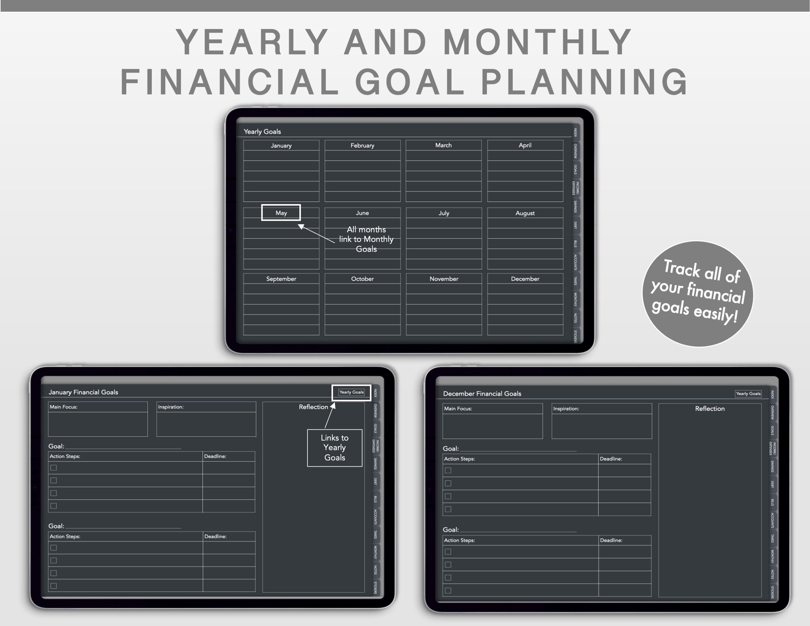 Digital Finance Planner Digital Budget Planner iPad Planner | Etsy