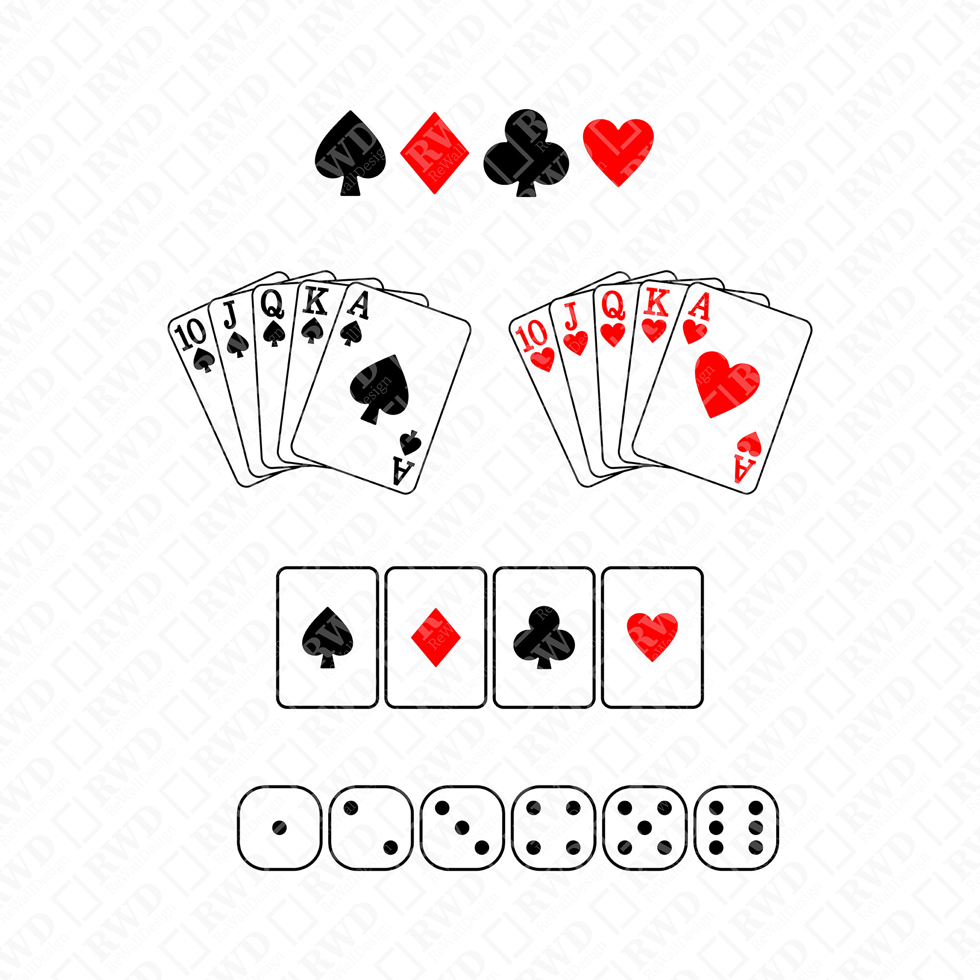 Playing Cards Svg Aces Svg Cards Clip Art Popular Svg Royal Flush Clip ...