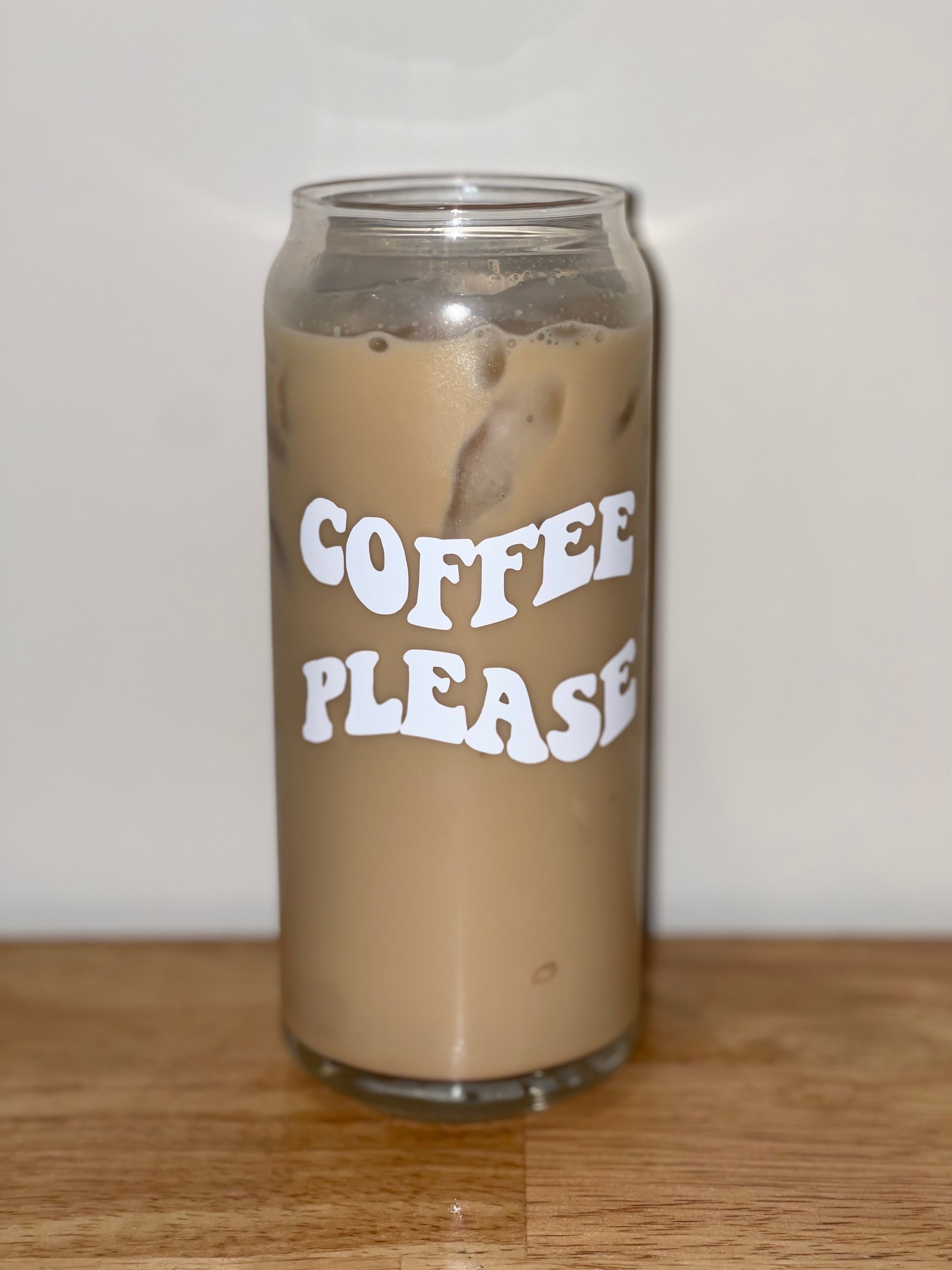 Coffee Please Glass - Etsy