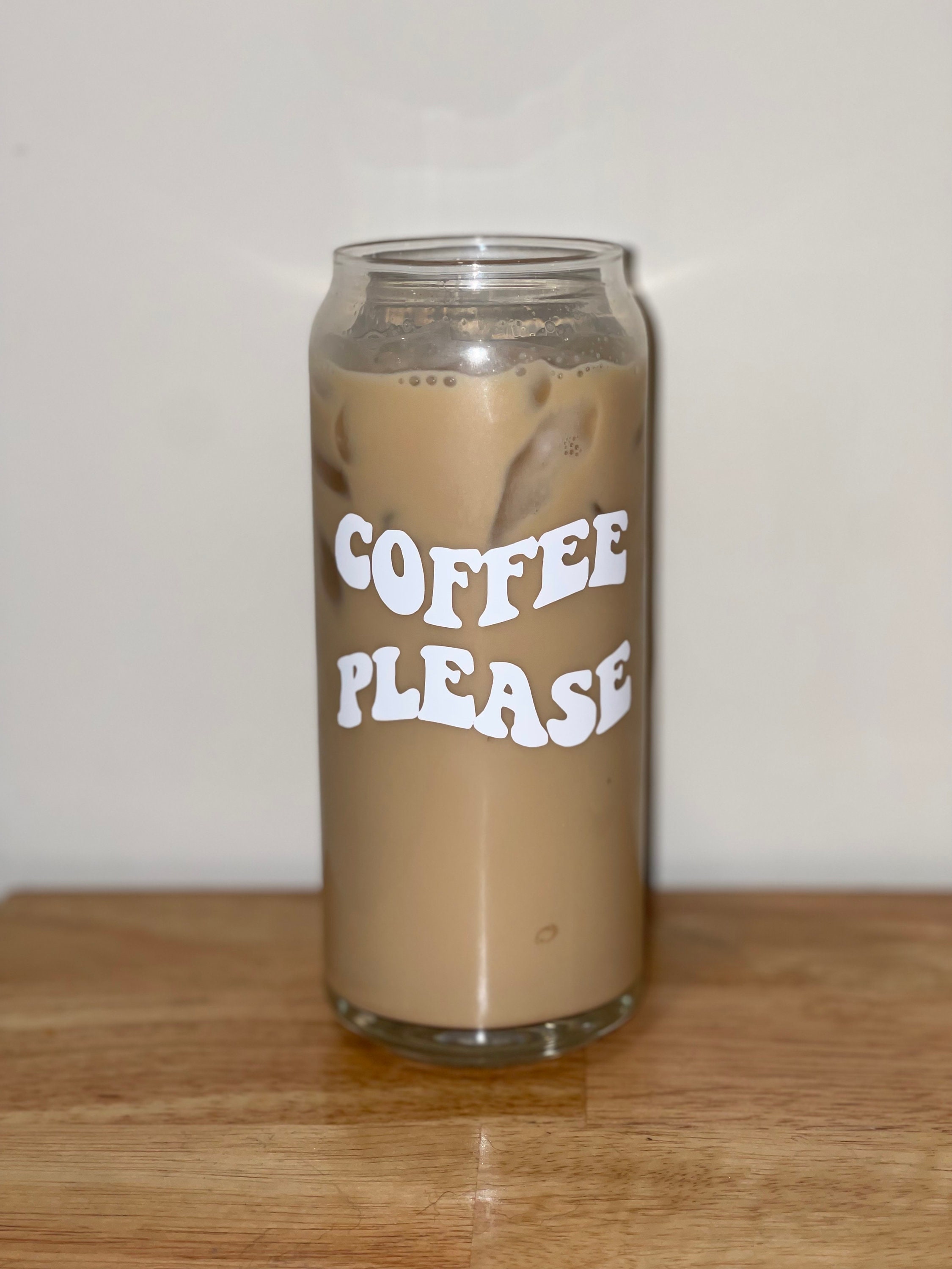 Coffee Please Glass - Etsy
