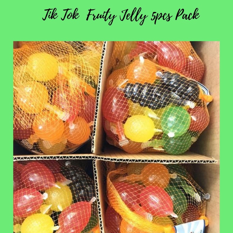 Tik Tok Candy Gold Fruit Jelly Original Tiktok 5 Pieces Snack Etsy