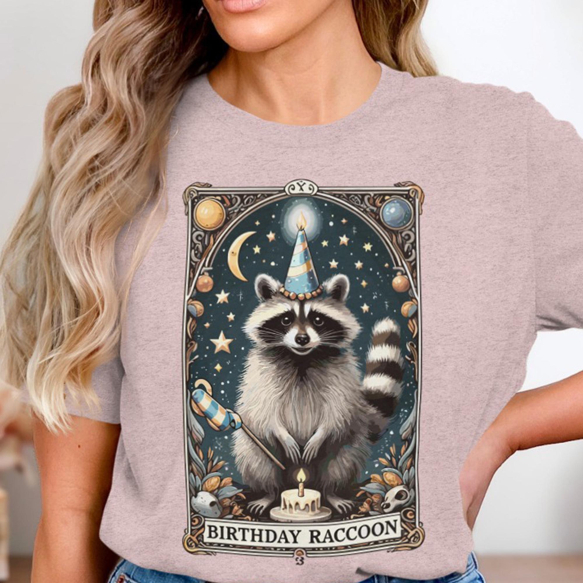 Funny Raccoon Tarot Card PNG: Mischief Meme Design (digital Download ...
