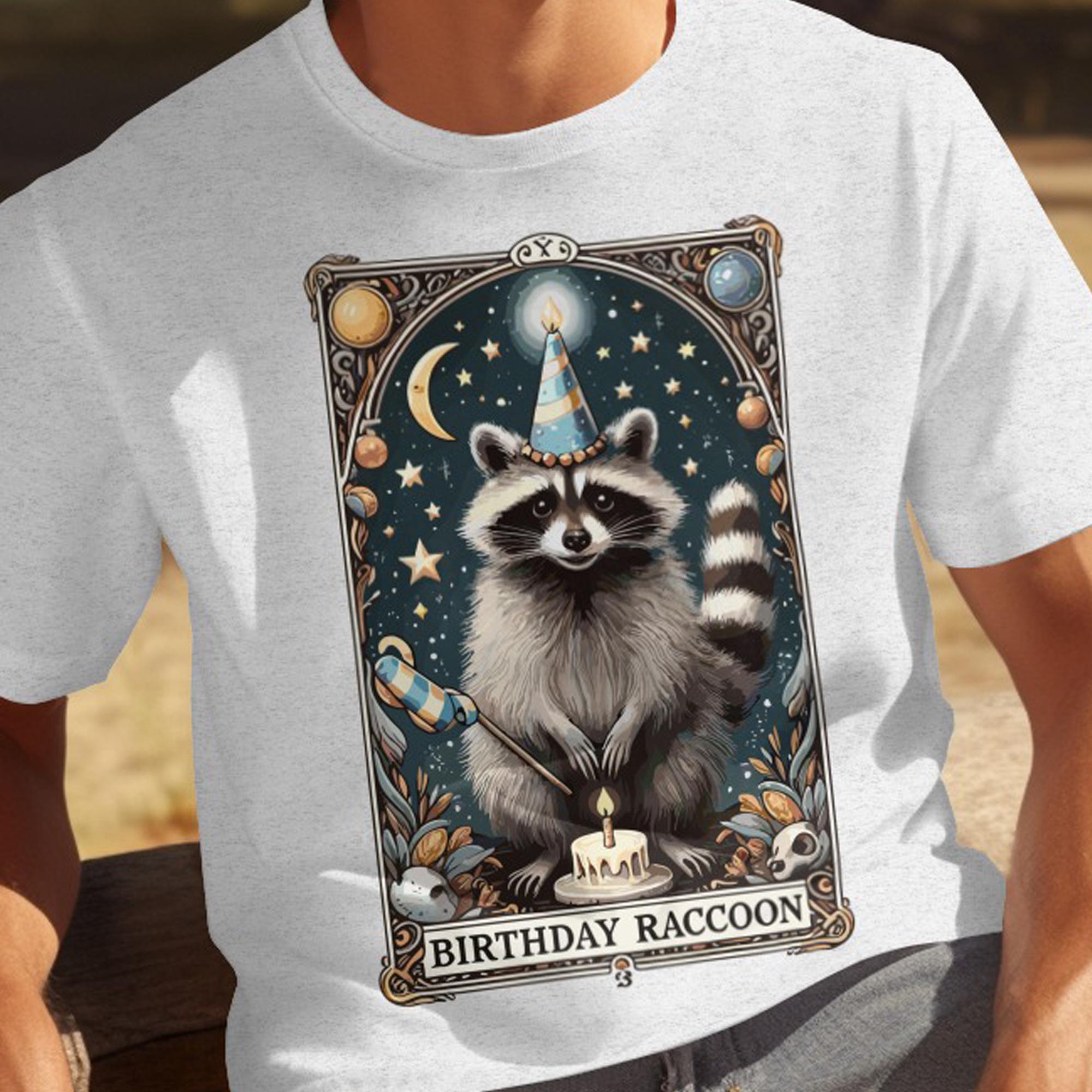 Funny Raccoon Tarot Card PNG: Mischief Meme Design (digital Download ...