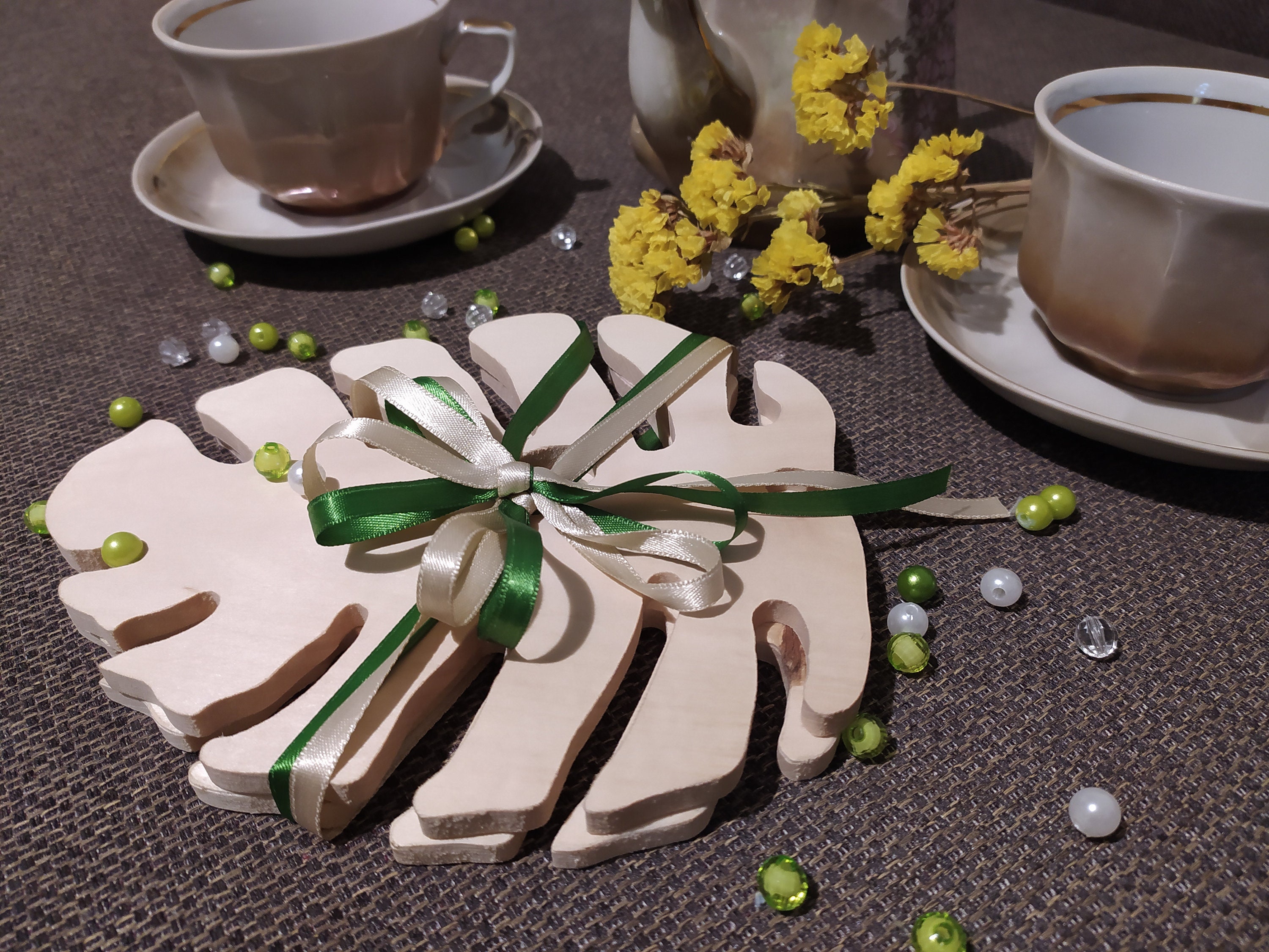 Leaf Monstera for Teepee, Teepee Decoration, Monstera Leaf Wooden ...