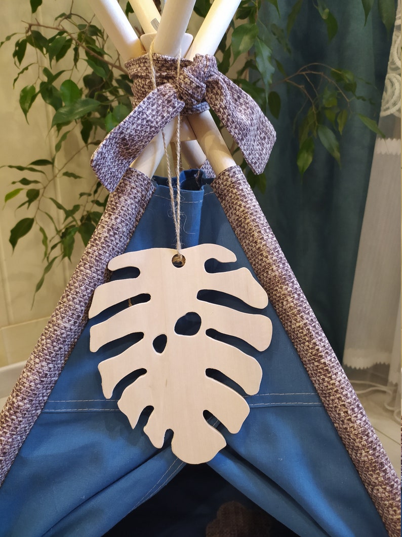 Leaf Monstera for Teepee, Teepee Decoration, Monstera Leaf Wooden ...