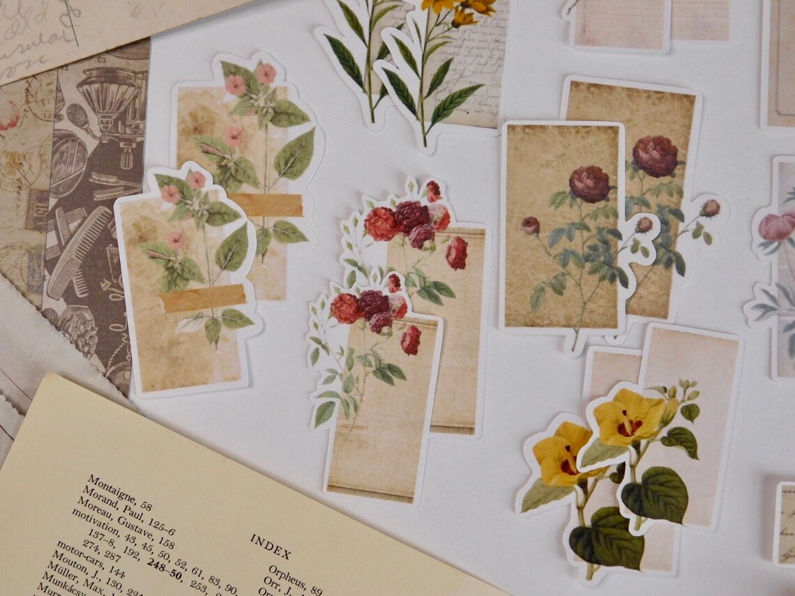 Flower Cluster Sticker Pack | Journaling Supplies | Scrapbooking ...