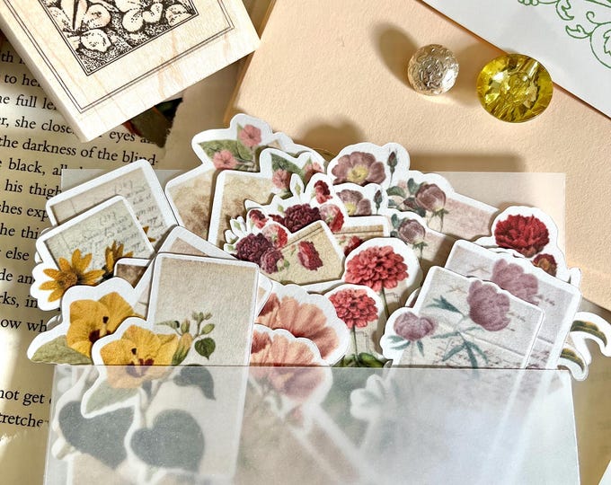 Flower Cluster Sticker Pack | Journaling Supplies | Scrapbooking ...