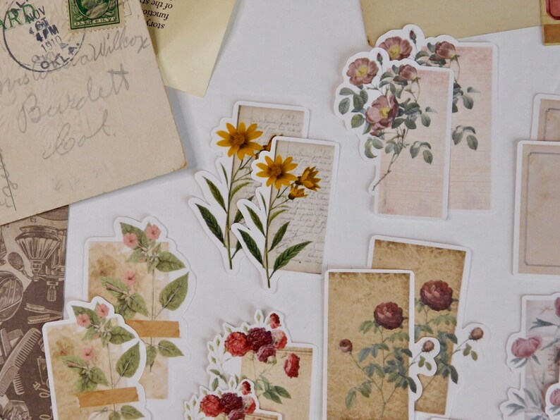Flower Cluster Sticker Pack Journaling Supplies - Etsy
