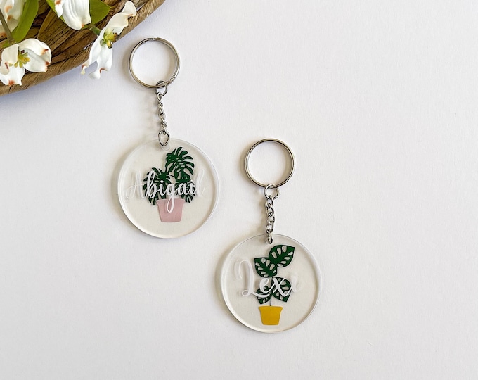 Name Keychain, Acrylic Keychain Personalized, Custom Keychain Name ...