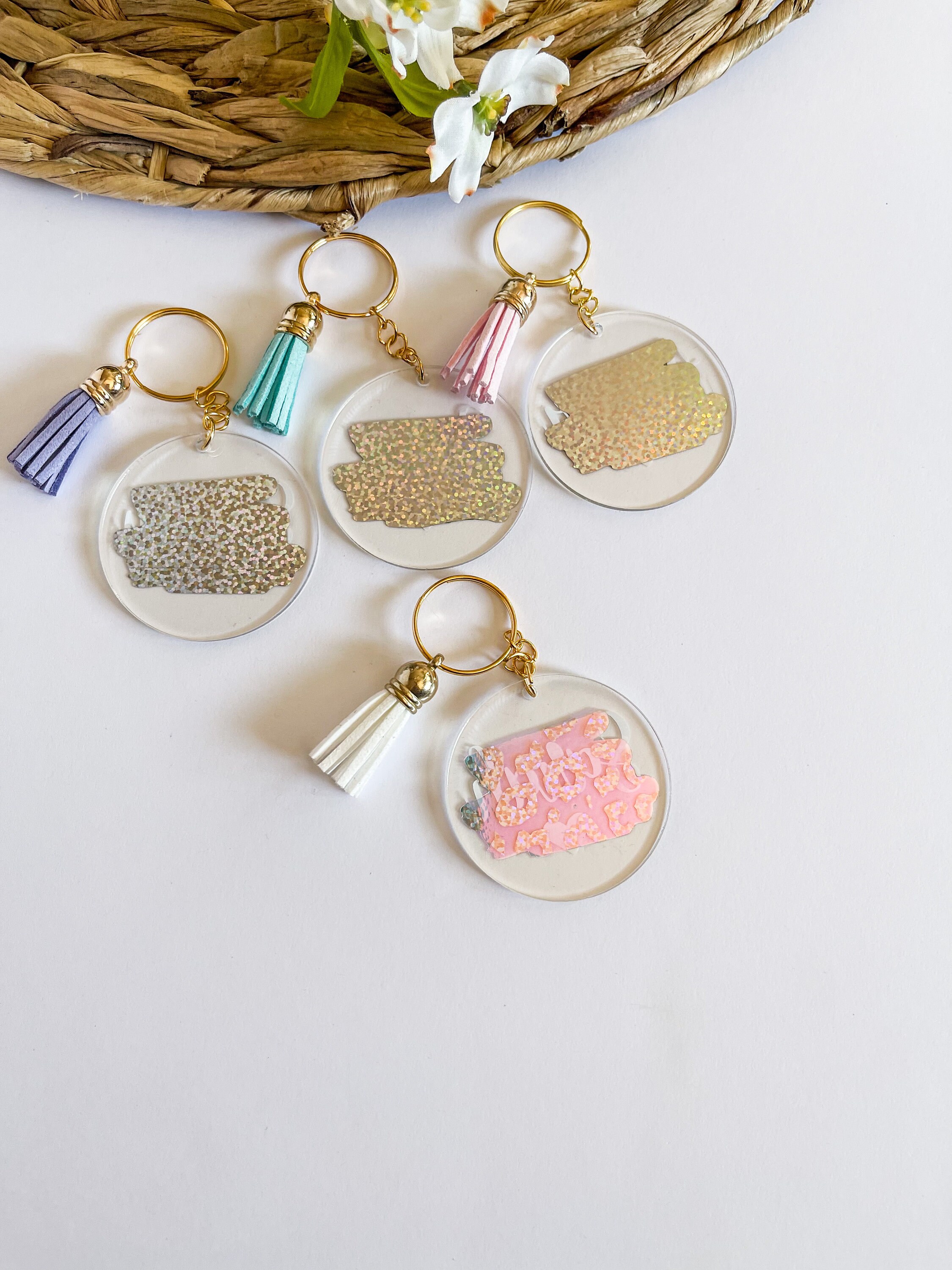 Brush Stroke Keychain Paint Keychain Name Keychain Custom - Etsy