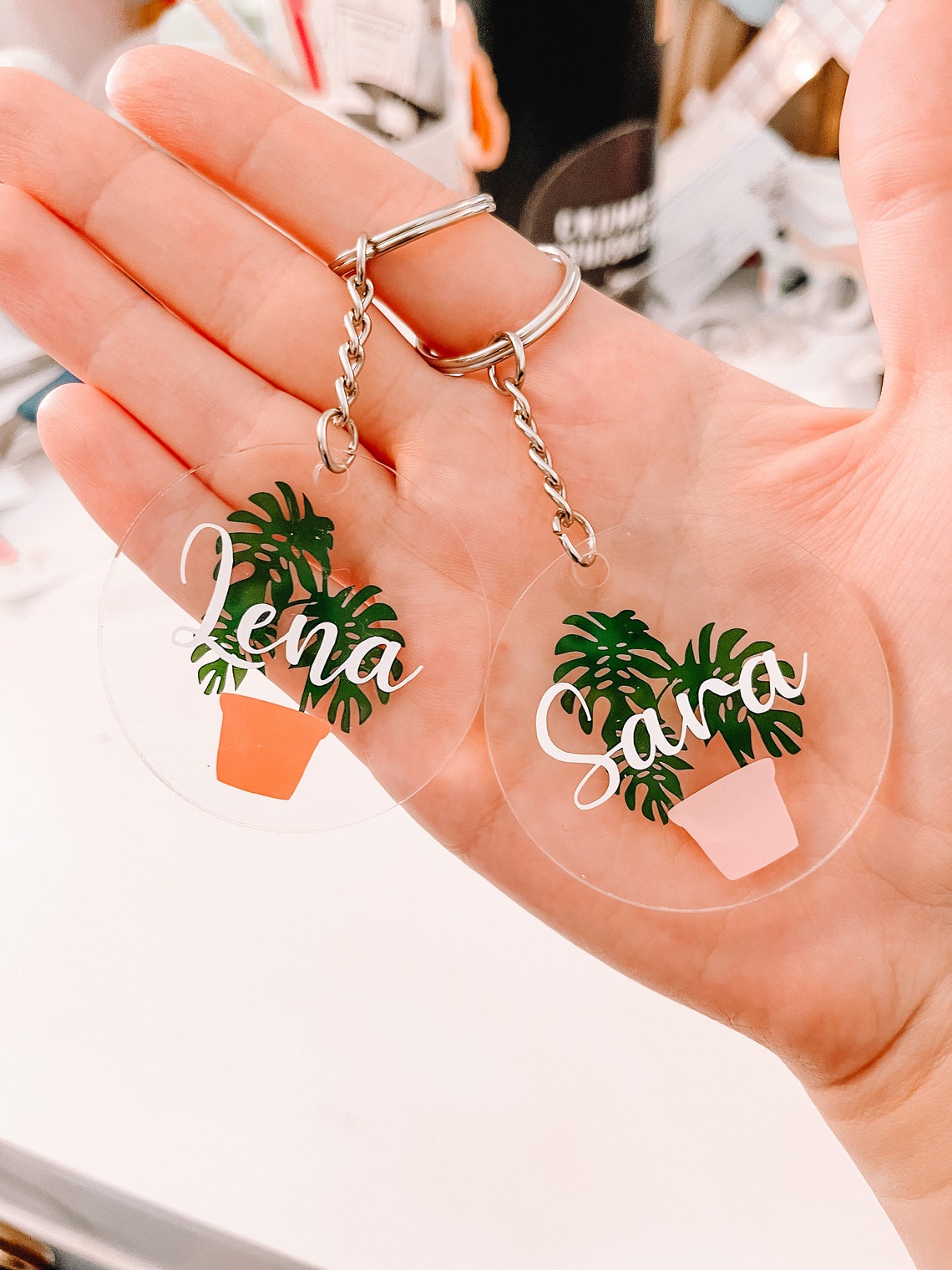 Name Keychain Acrylic Keychain Personalized Custom Keychain - Etsy