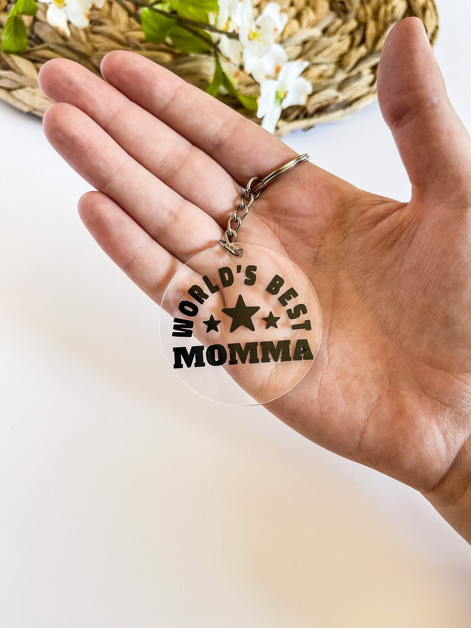Mama Keychain Keychain for Mom Worlds Best Mom Gift Worlds | Etsy