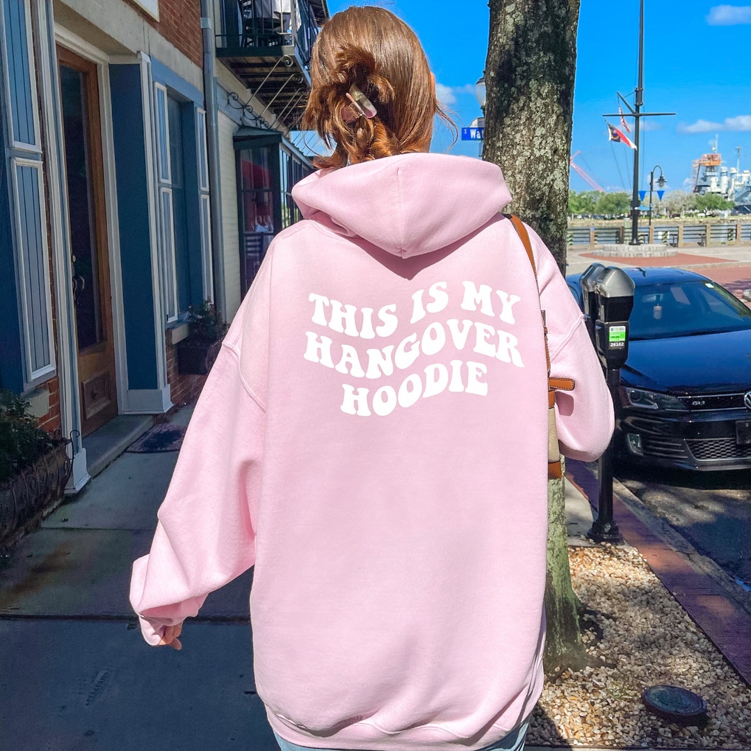 Light Pink Women's This is My Hangover Hoodie Sweatshirt - Etsy