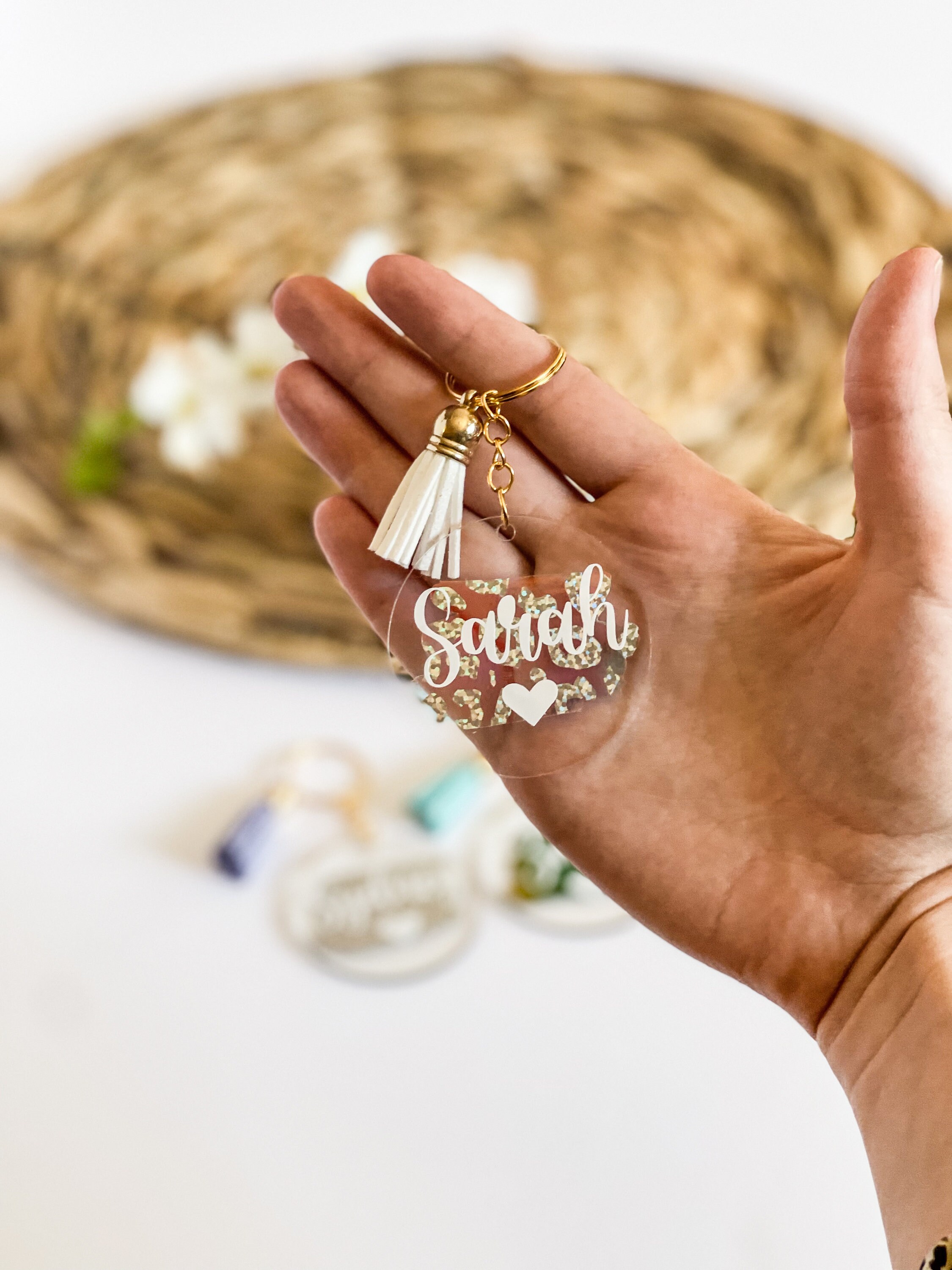 Brush Stroke Keychain Paint Keychain Name Keychain Custom - Etsy