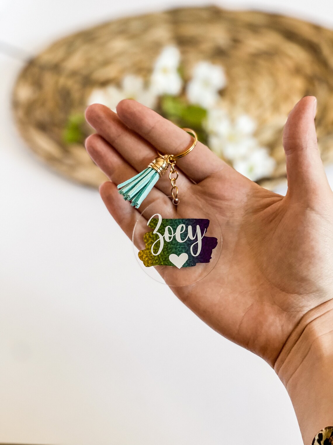 Brush Stroke Keychain Paint Keychain Name Keychain Custom - Etsy