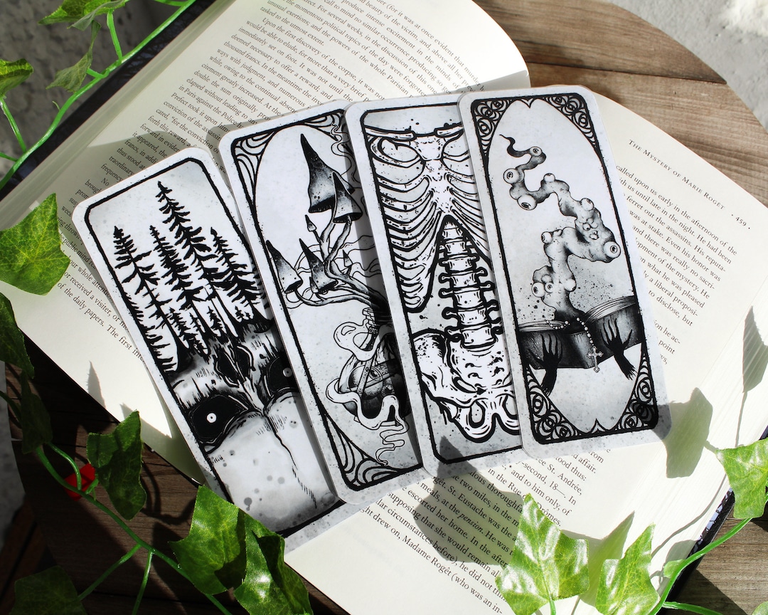 Gothic Bookmarks Gothic Stationery Holographic Bookmark Witchy ...