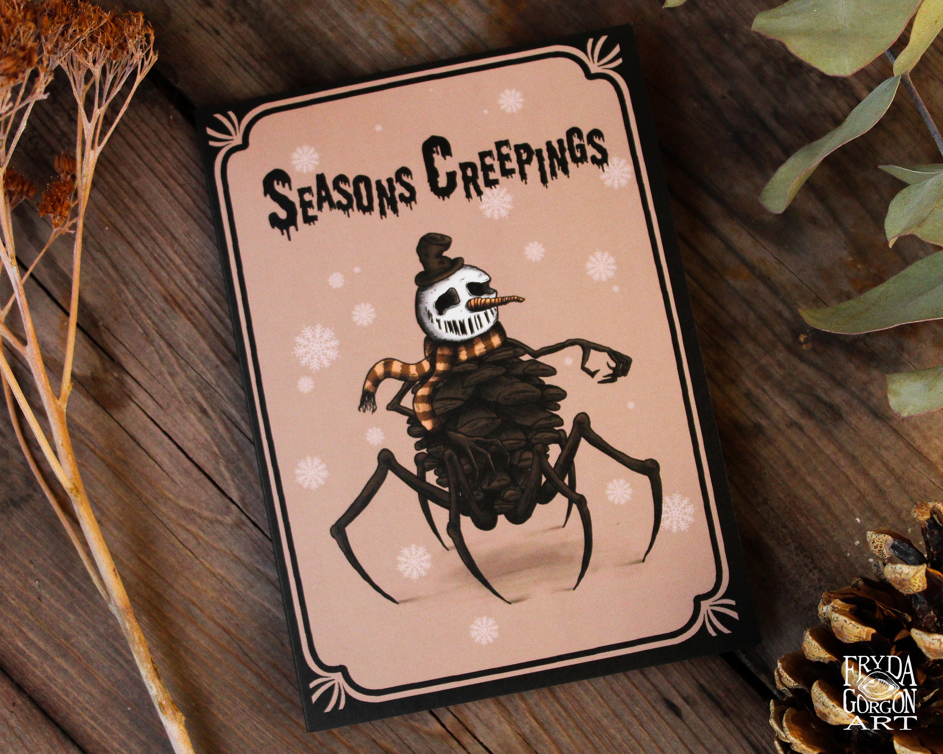 Spooky Christmas Greeting Card Set: Creepmas Gothic Cards - Etsy
