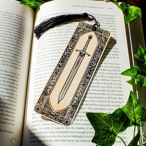 Sword Bookmark Medieval Bookmark Gothic Bookmark Castlecore Bookmark ...