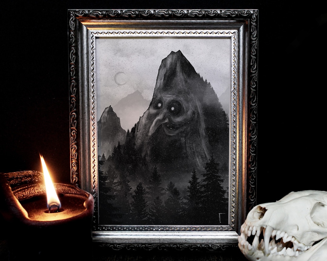 Art Print "mountain Spirit" - Horror Creepy Spooky Dark Artwork ...