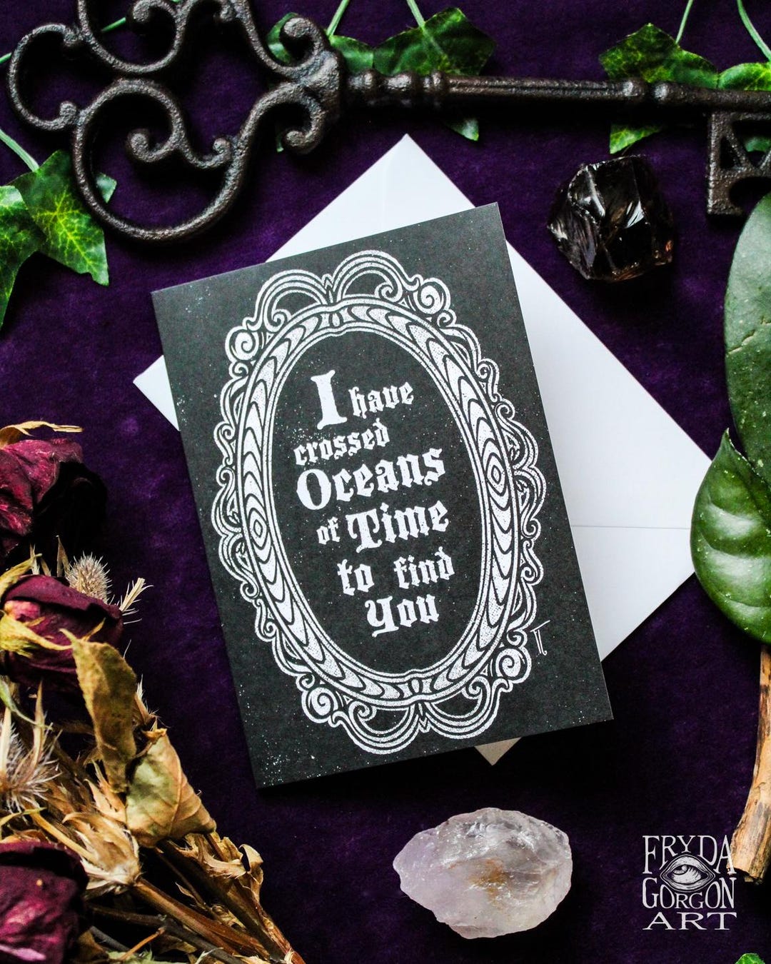 Dracula Greeting Card - Dark Romantic Valentine's Day Card Gothic ...