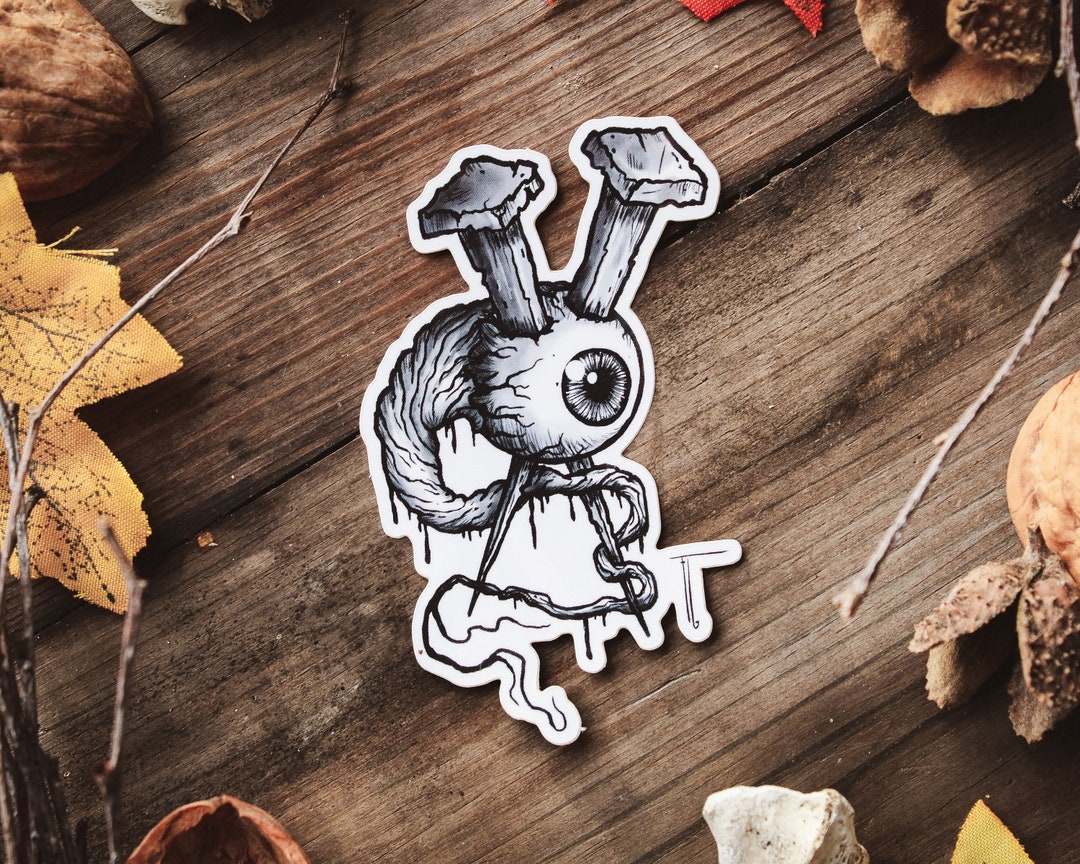 Vinyl Sticker nailed It Creepy Sticker Spooky Sticker Eyeball Sticker ...