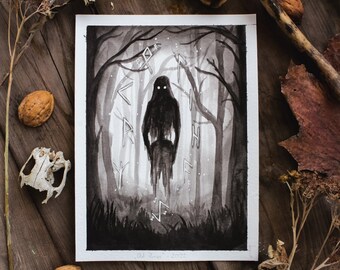 Horror Watercolor - Etsy