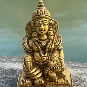 Kuber Maharaj Idol, Brass Kubera Statue. Kuber Statue, Sitting Kuvera ...