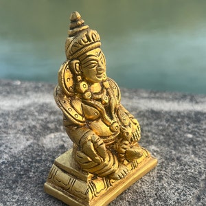 Kuber Maharaj Idol, Brass Kubera Statue. Kuber Statue, Sitting Kuvera ...