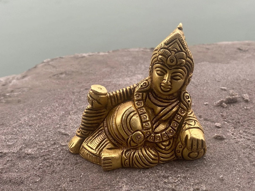 Kuber Maharaj Idol Brass Kubera Statue. Kuber Statue Sitting - Etsy
