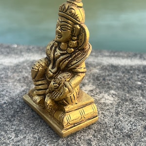 Kuber Maharaj Idol, Brass Kubera Statue. Kuber Statue, Sitting Kuvera ...