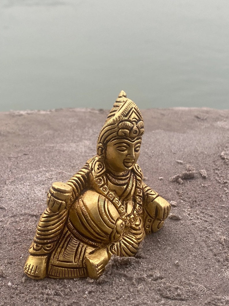Kuber Maharaj Idol Brass Kubera Statue. Kuber Statue Sitting - Etsy