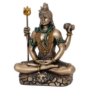 Resin Shiva Statue 8CM Shiva Idol, Adiyogi Shiva Statue, Resin Shiva ...