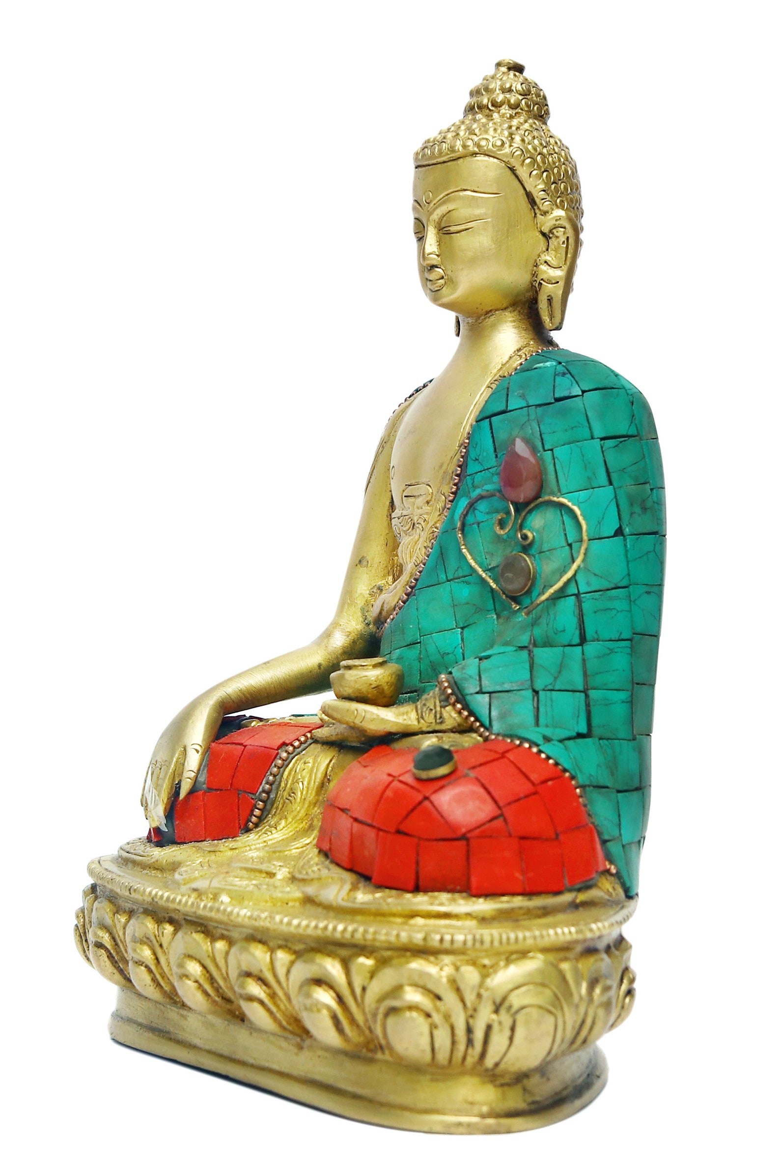 Brass Buddha Statue 20 CM Big Large Size Blessing Lord Buddha - Etsy