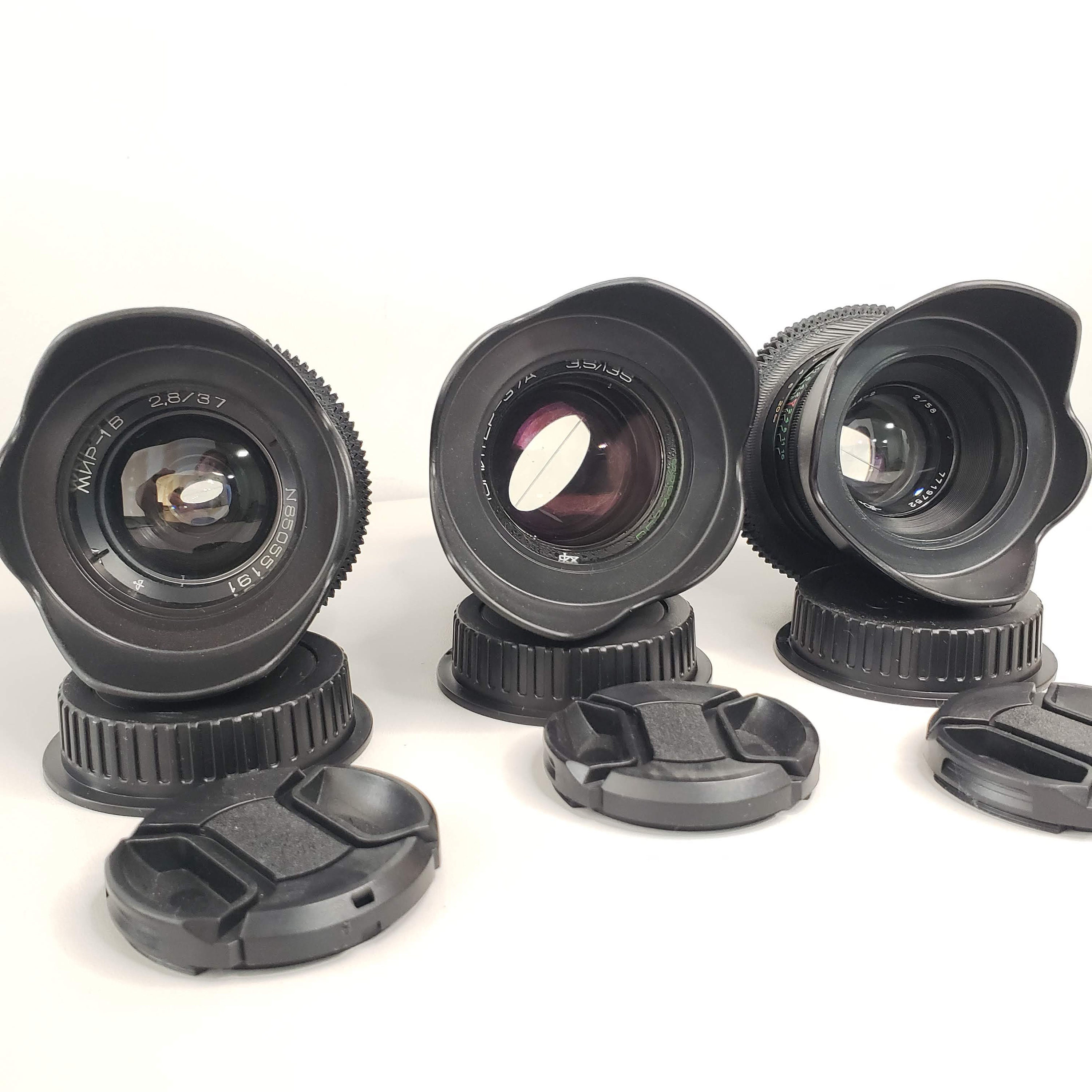 ClA PL mount ANAMORPHIC Cine Mod Lens Arri RED Dragon Helios Mir-1V ...