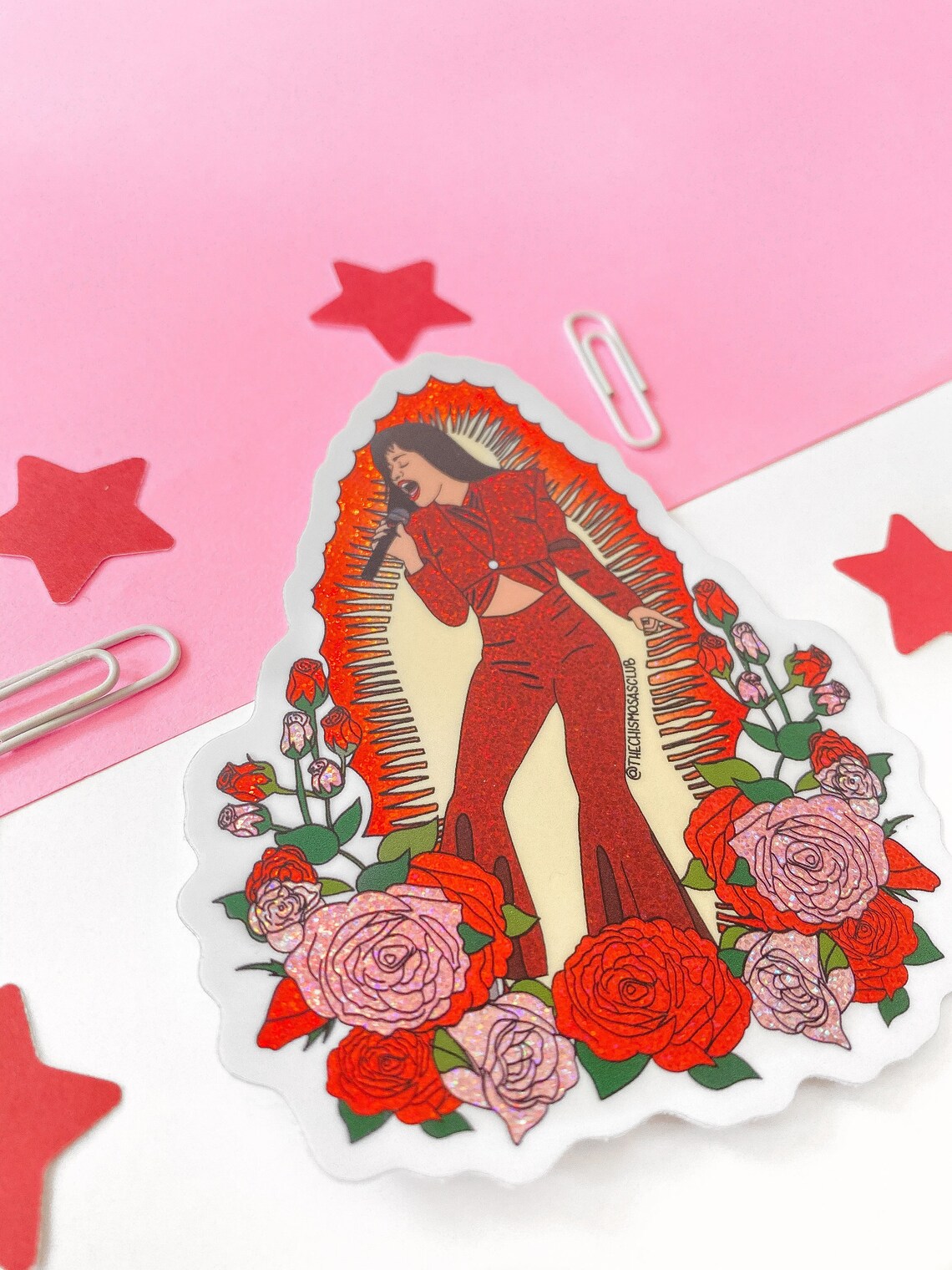 Saint Selenas Glitter Sticker Holographic Selena | Etsy
