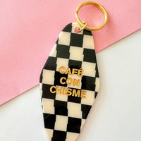 Retro Motel Keychain - Etsy