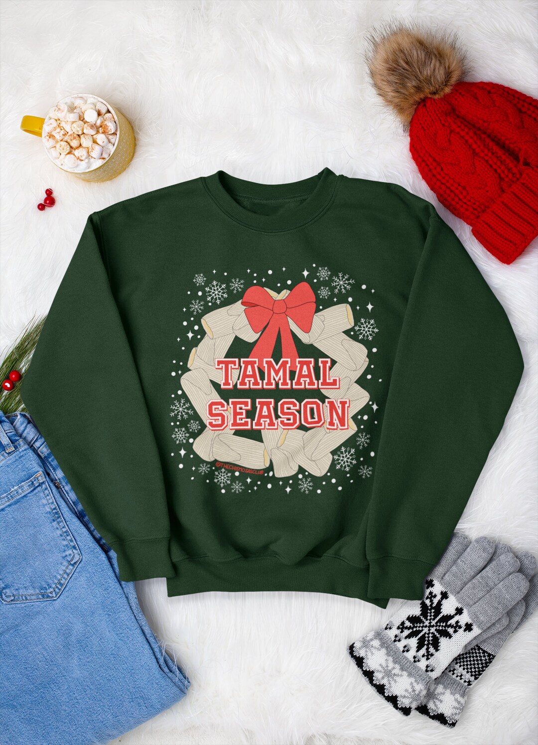 Tamal Season Christmas Sweatshirt, Latinx Holiday Sweater - Etsy