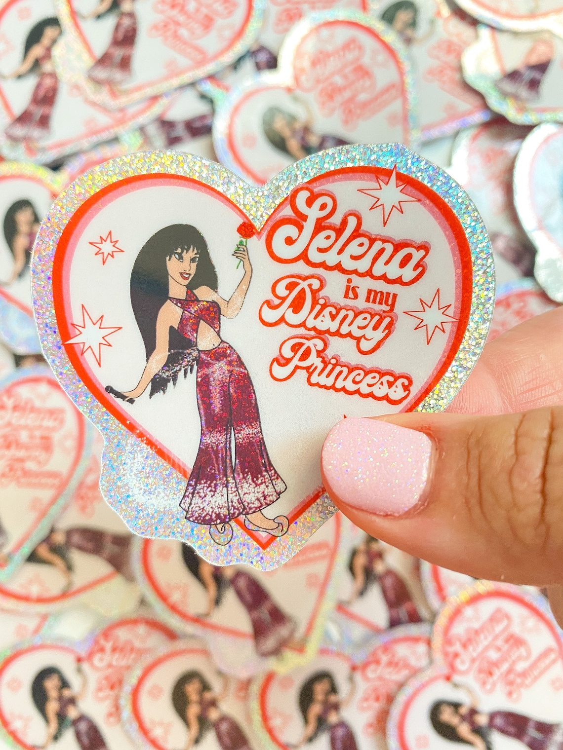 Selena is My Disney Princess Sticker Holographic Sticker - Etsy